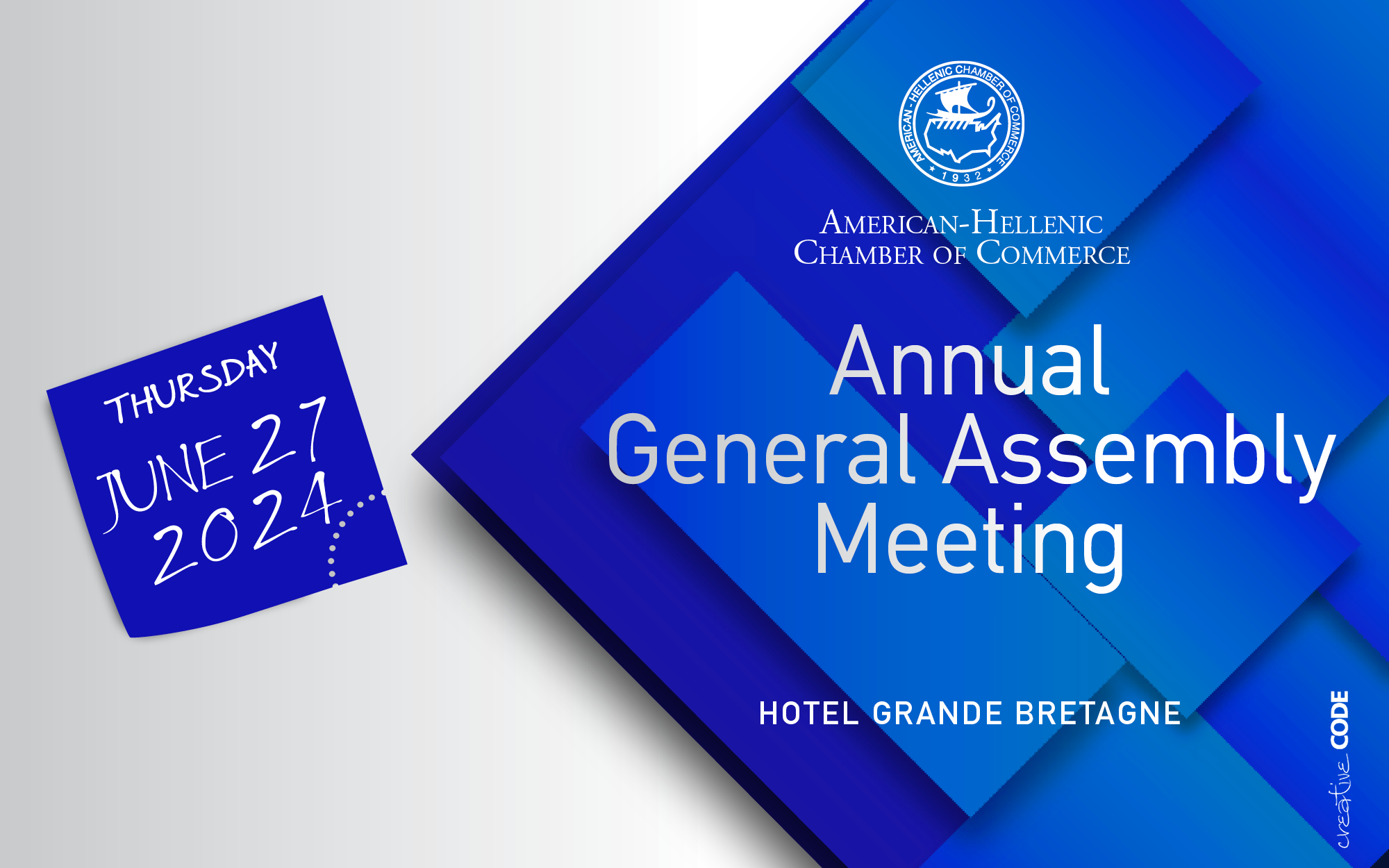 ANNUAL GENERAL ASSEMBLY MEETING – American-Hellenic Chamber of Commerce